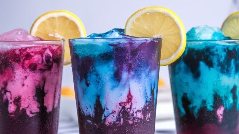 Magic Color Changing Galaxy Lemonade Slushie Recipe