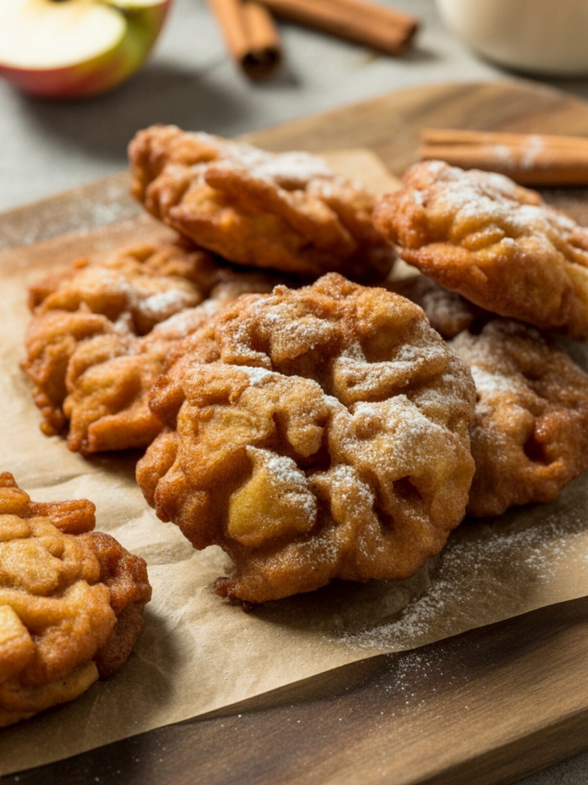 Vegan Glazed Cinnamon Apple Fritters Ready in 45 Minutes