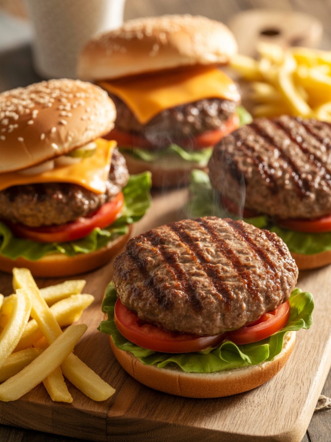 Easy Air Fryer Burgers Ready in 20 Minutes